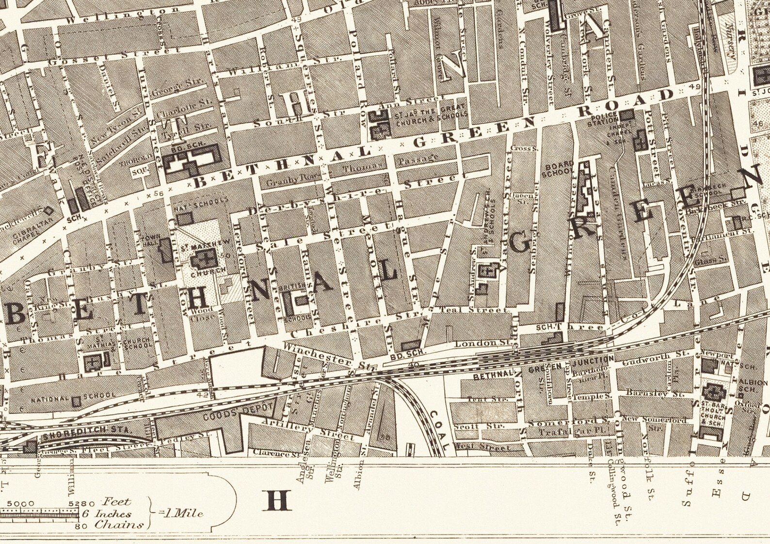 Old LONDON Map 1877 Clerkenwell Islington Bethnal Green - Etsy UK