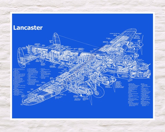 AVRO LANCASTER Bomber Cutaway Metal Sign Exceptional Quality - Etsy