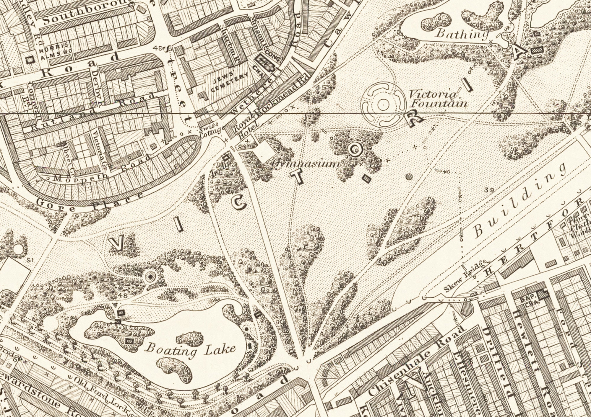 Old LONDON Map 1877 Stratford Victoria Park Hackney Wick - Etsy UK