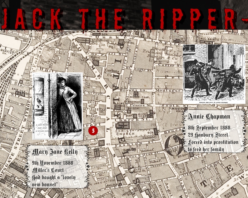 Jack the RIPPER Infamous Whitechapel Murder 1888 Exceptional - Etsy