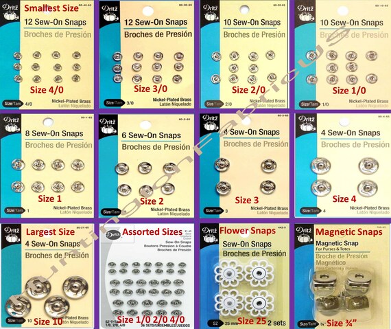 Dritz Sew-on Nickel Snaps | Etsy