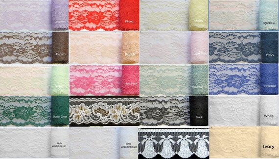 Two Inch Scalloped Lace Trim by the yard | Etsy