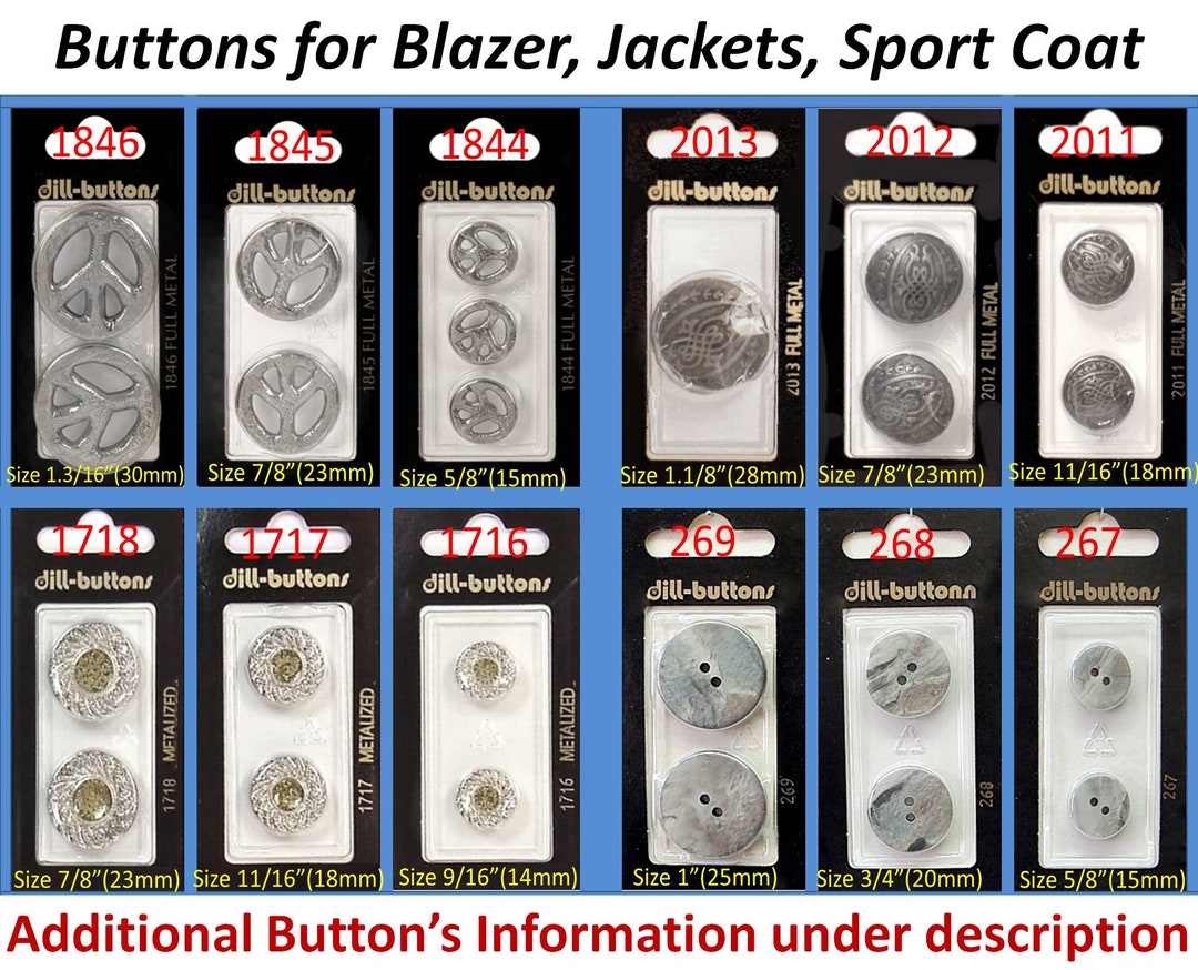 Buttons for Blazer, Jackets, Sport Coat - Etsy