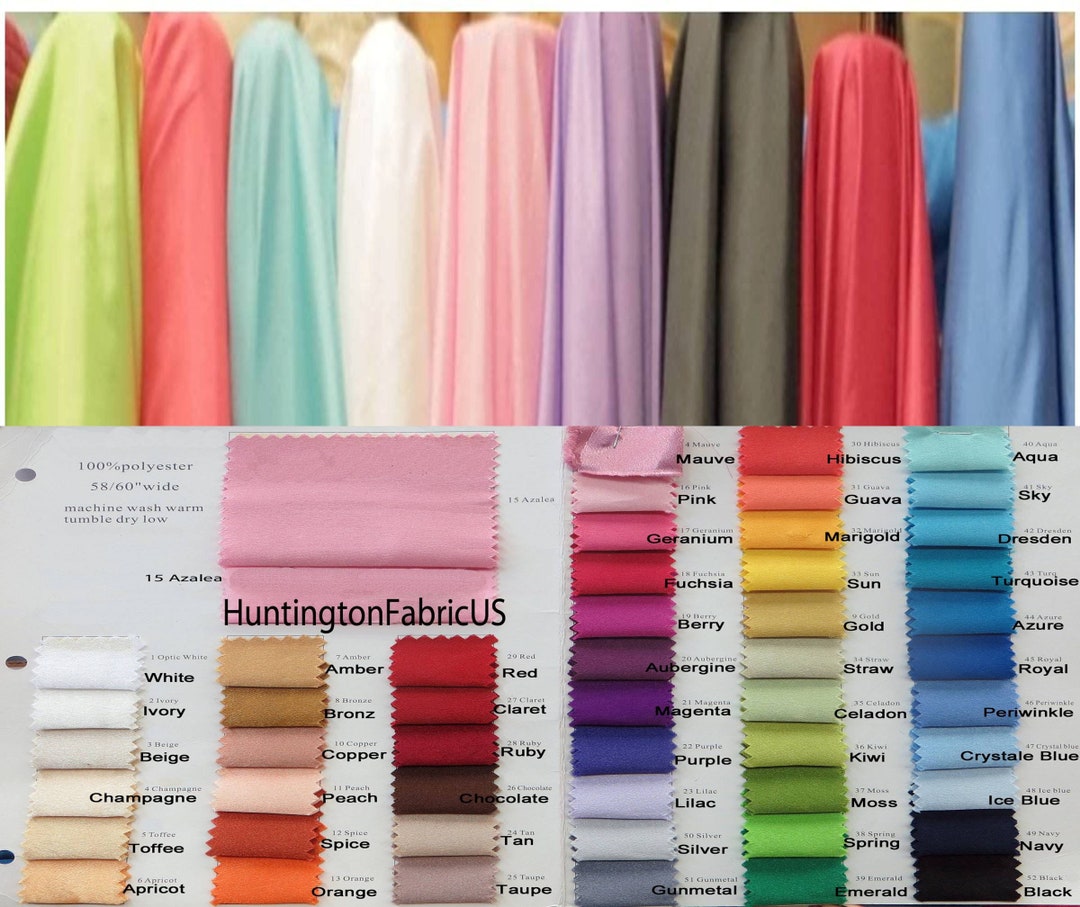 Versatile, Soft, Flowy, Silk Feel Polyester Fabrics by the Yard - Etsy