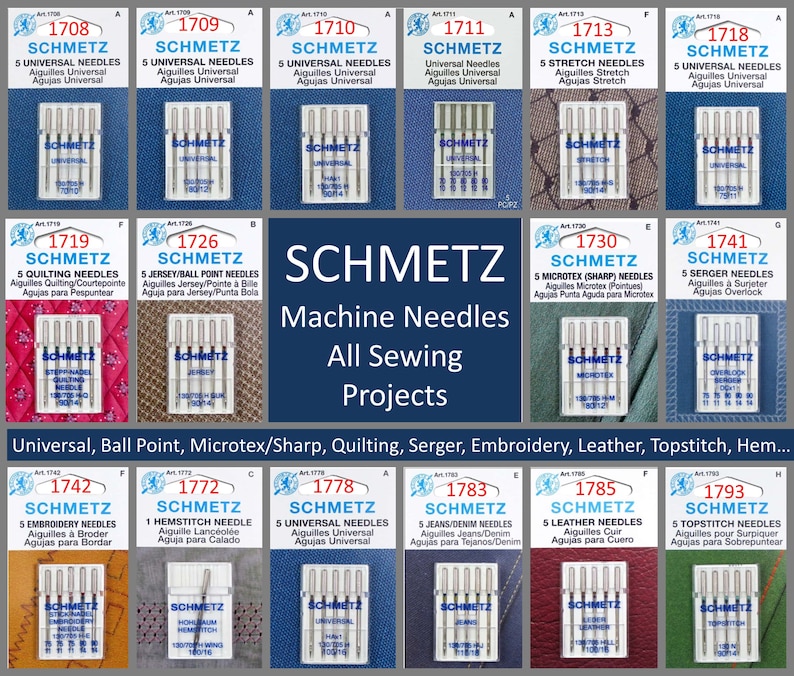 SCHMETZ Machine Needles - Etsy