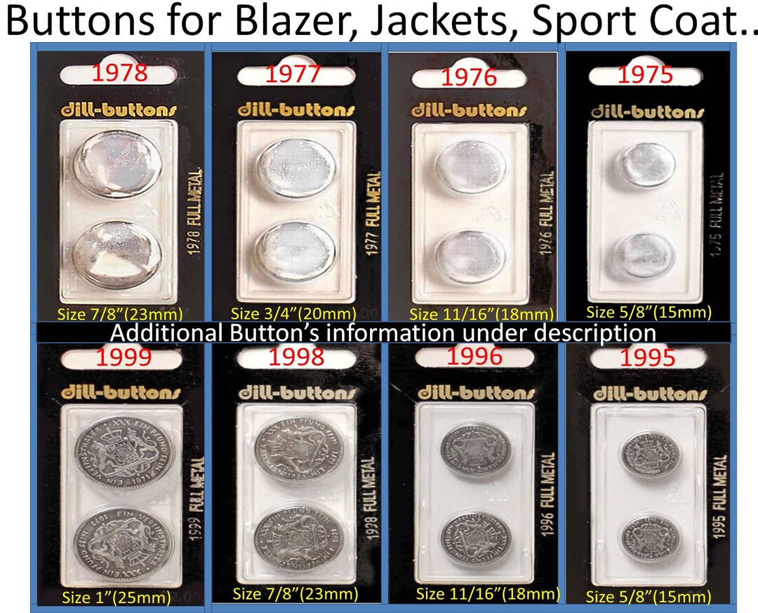 Buttons for Blazer, Jackets, Sport Coat...etc. - Etsy