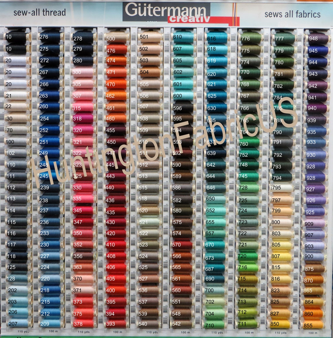 Gutermann Sew-all Thread 110 Yards - Etsy