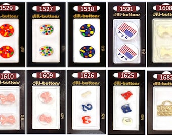 Dill Novelty Buttons Dill Heart Buttons Dill Craft Buttons - Etsy