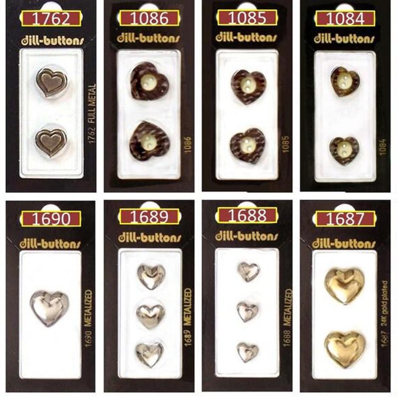 Heart Buttons - Etsy