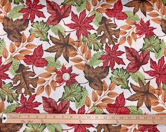 Autumn Leaves Fabric - Etsy