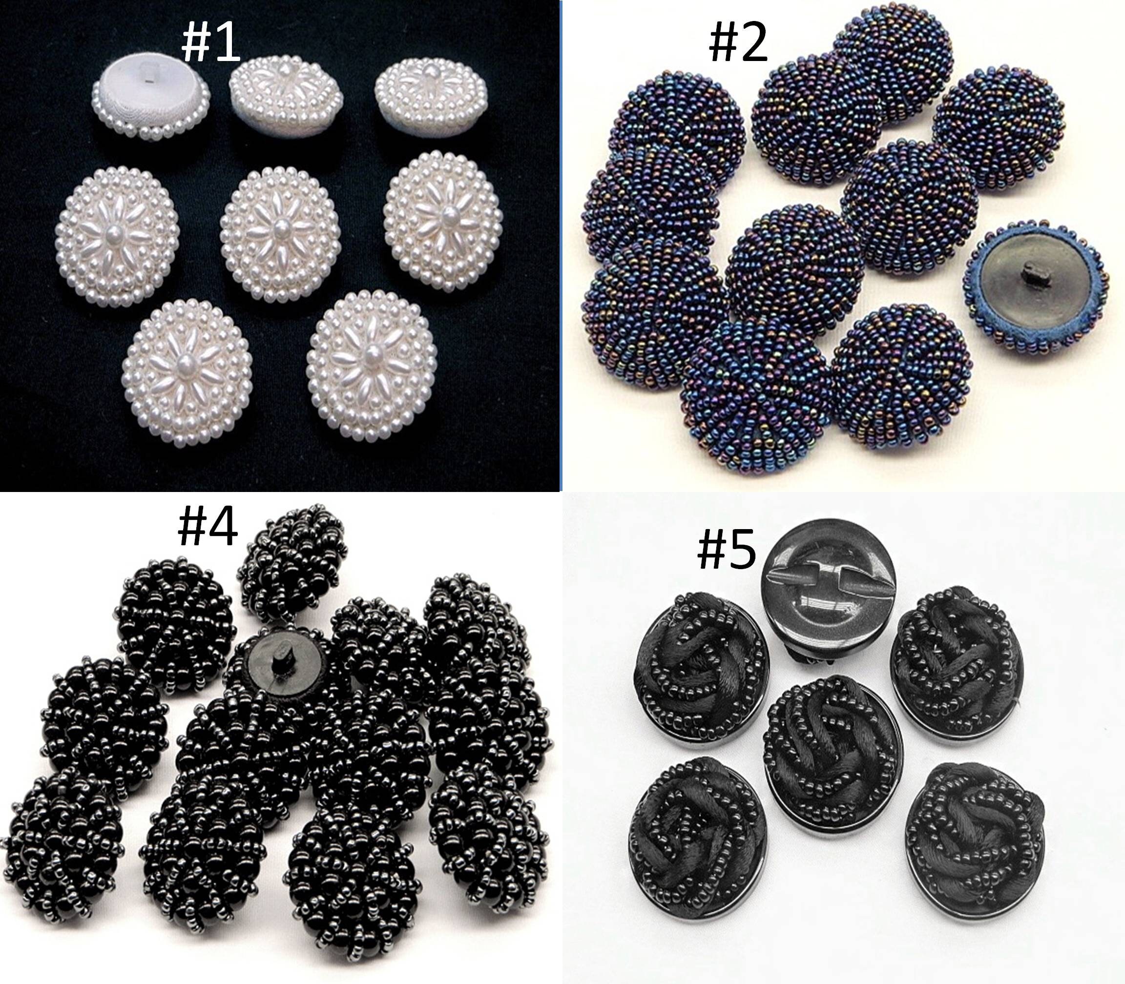 Beaded Buttons | Sequin Buttons | Bridal Buttons | Embellishment ...
