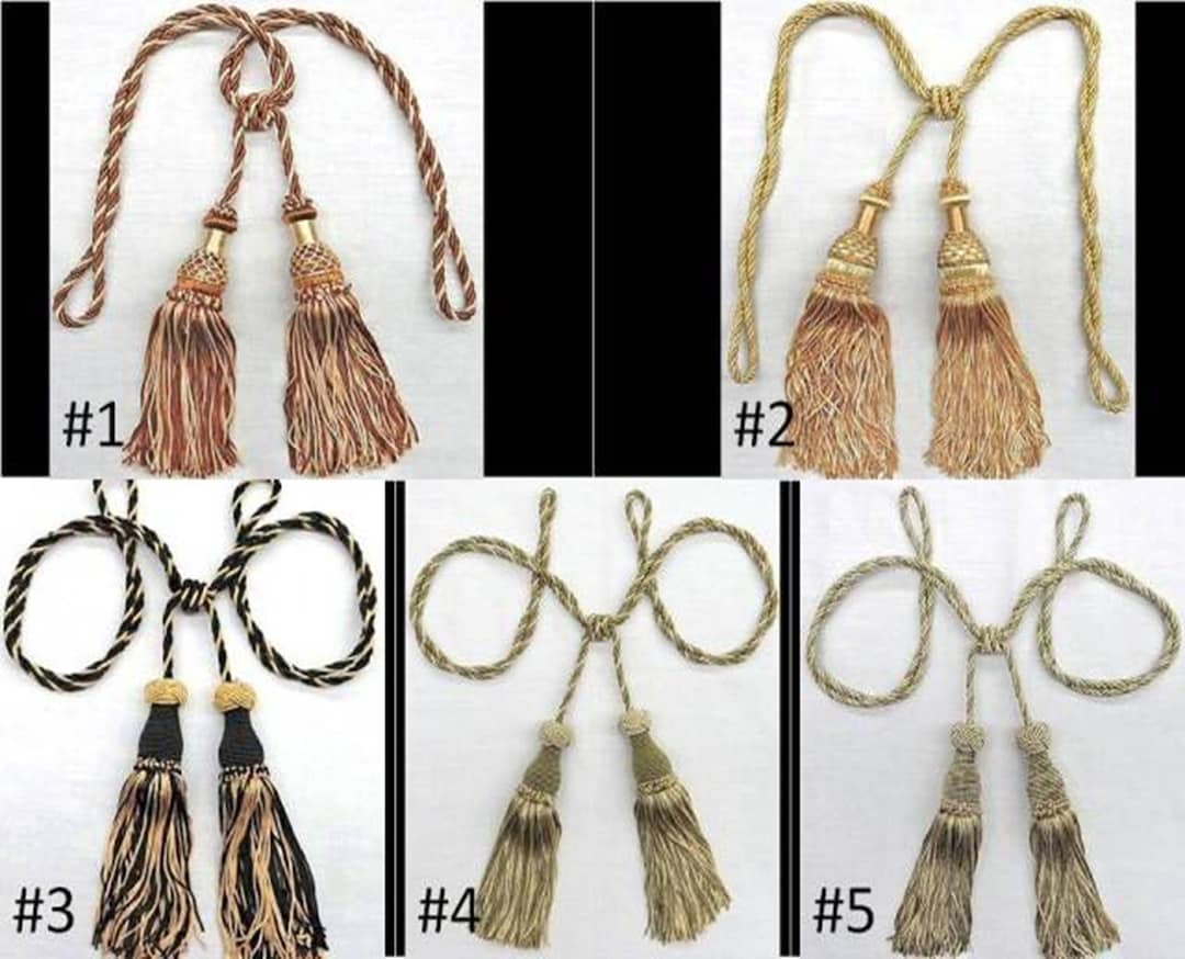 Double Tassel Tiebacks - Etsy