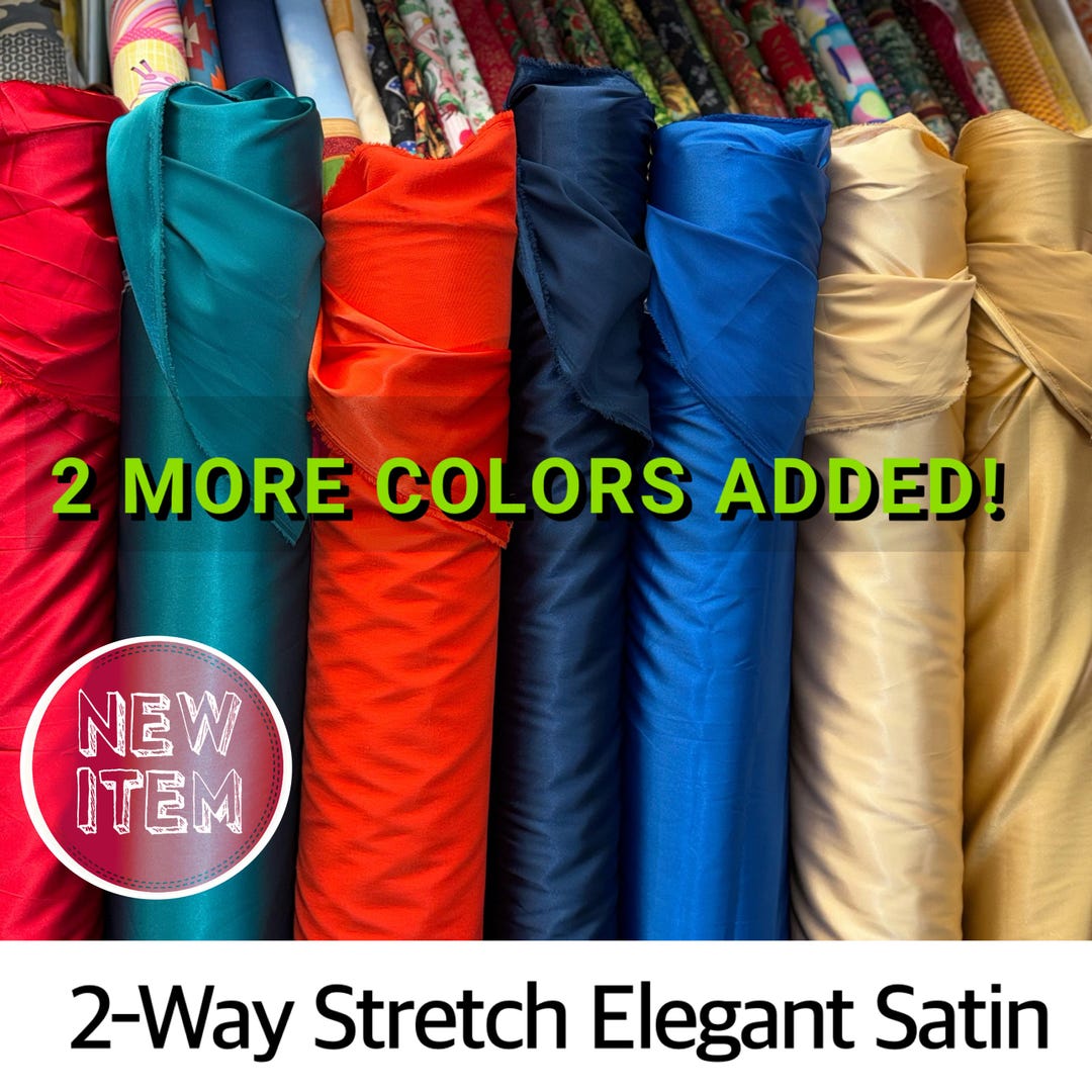 2-way Stretch Elegant Satin | Stretchable Satin | Luxurious Satin by ...
