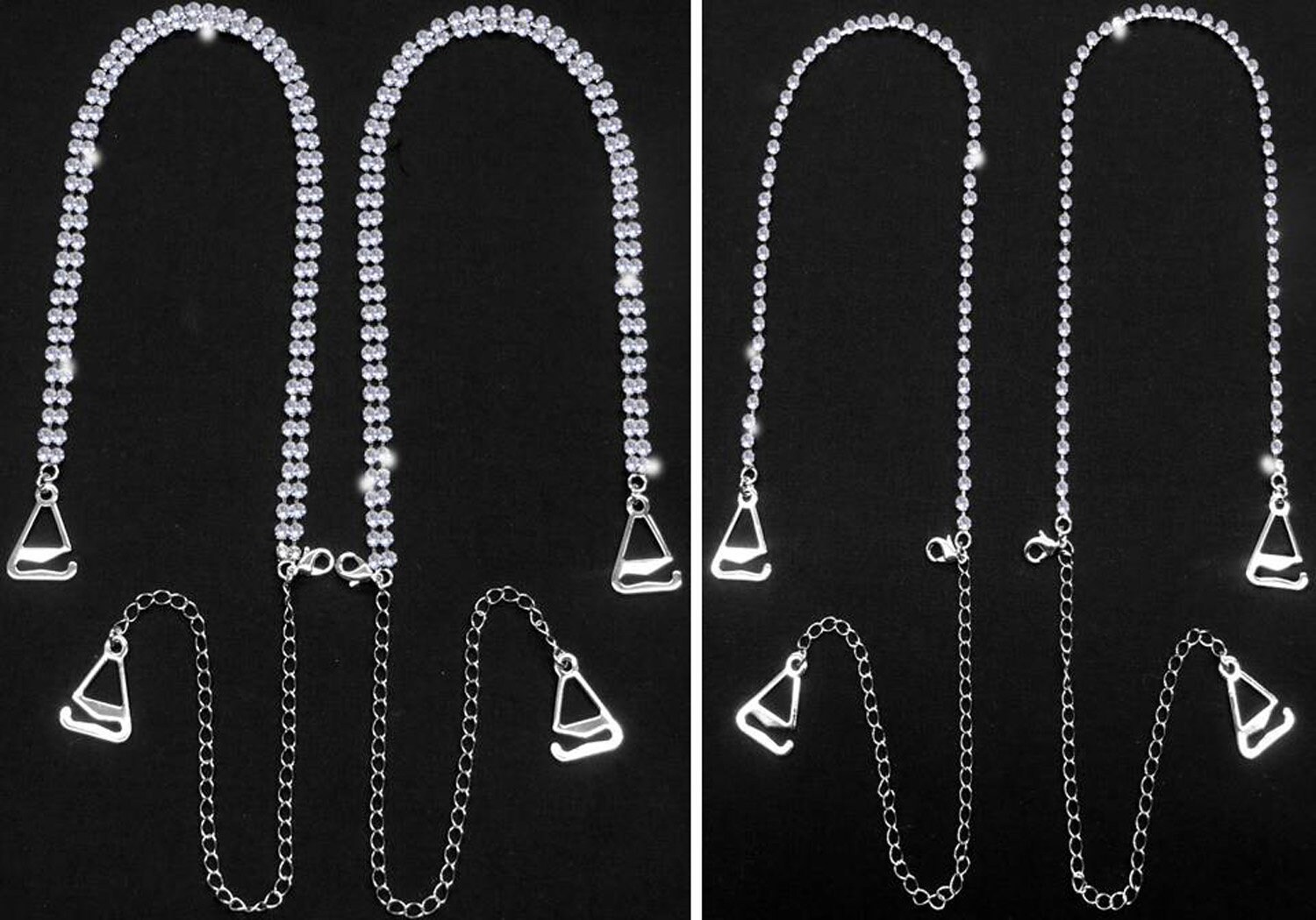 Rhinestone Dress/bra Straps - Etsy
