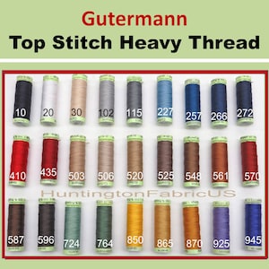 Gutermann Top Stitch Heavy Duty Thread - Etsy