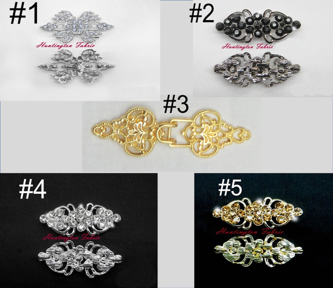 Decorative Hook and Eye | Decorative Clasp | Rhinestone Hook and Eye ...