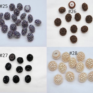 Beaded Buttons | Rhinestone Buttons | Bridal Buttons | Embellishment ...