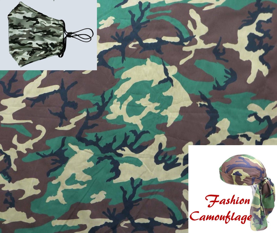 Army Camouflage Cotton Fabric by the Yard - Etsy