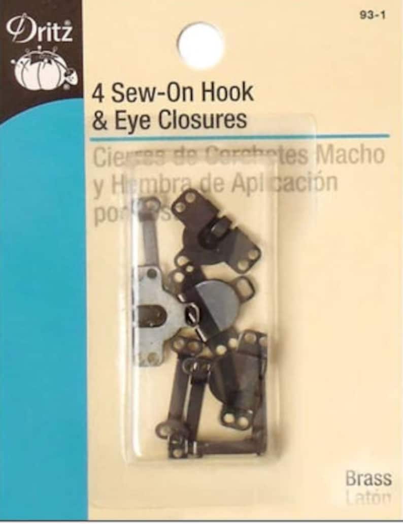 Black Hook and Eye Closures | Etsy