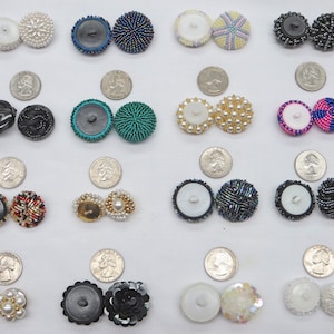 Beaded Buttons | Sequin Buttons | Bridal Buttons | Embellishment ...