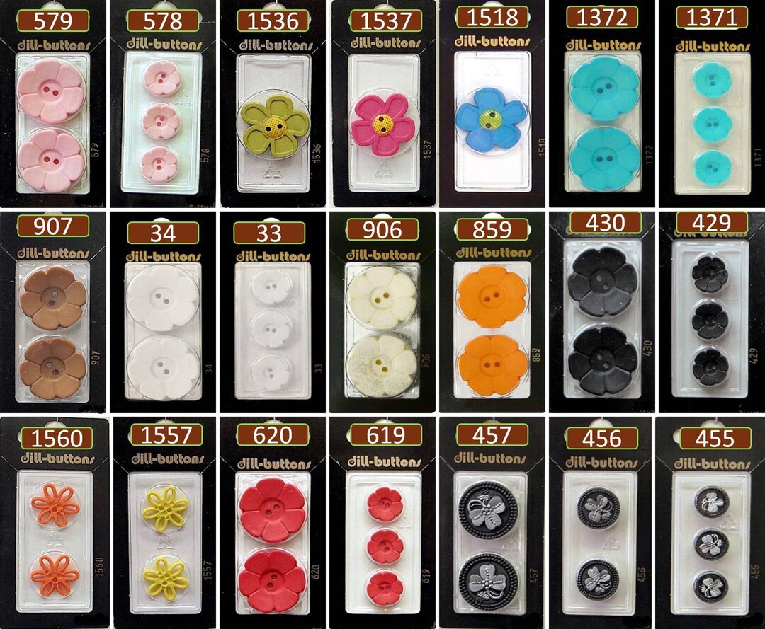 Dill Flower Buttons Dill Craft Buttons - Etsy