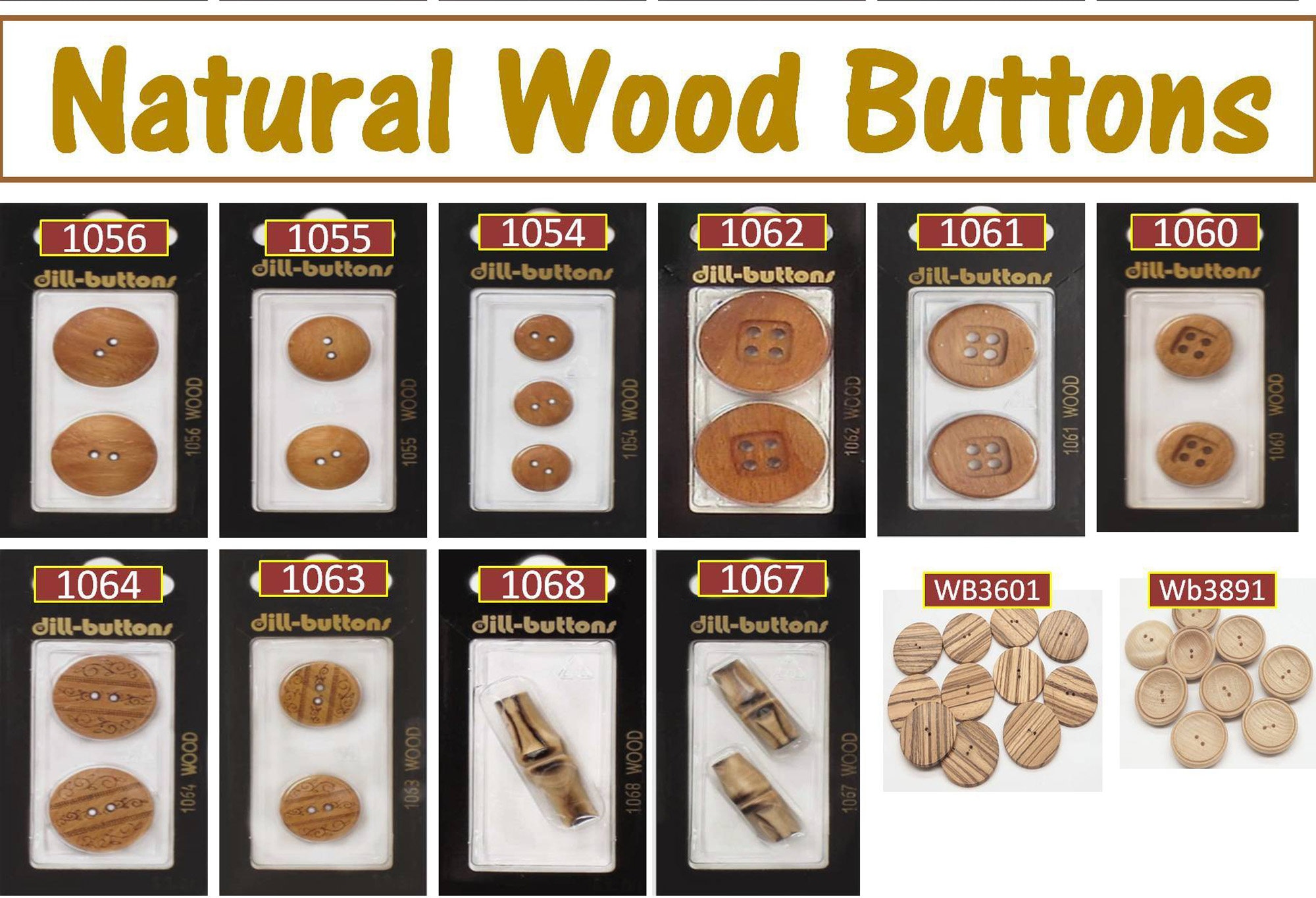 Natural Wood Buttons - Etsy