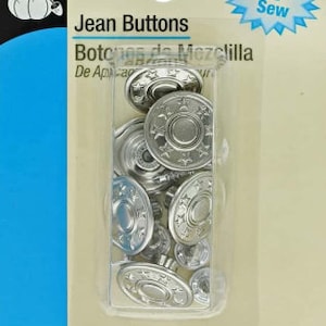 No Sew Jean and Dungaree Buttons by Dritz - Etsy