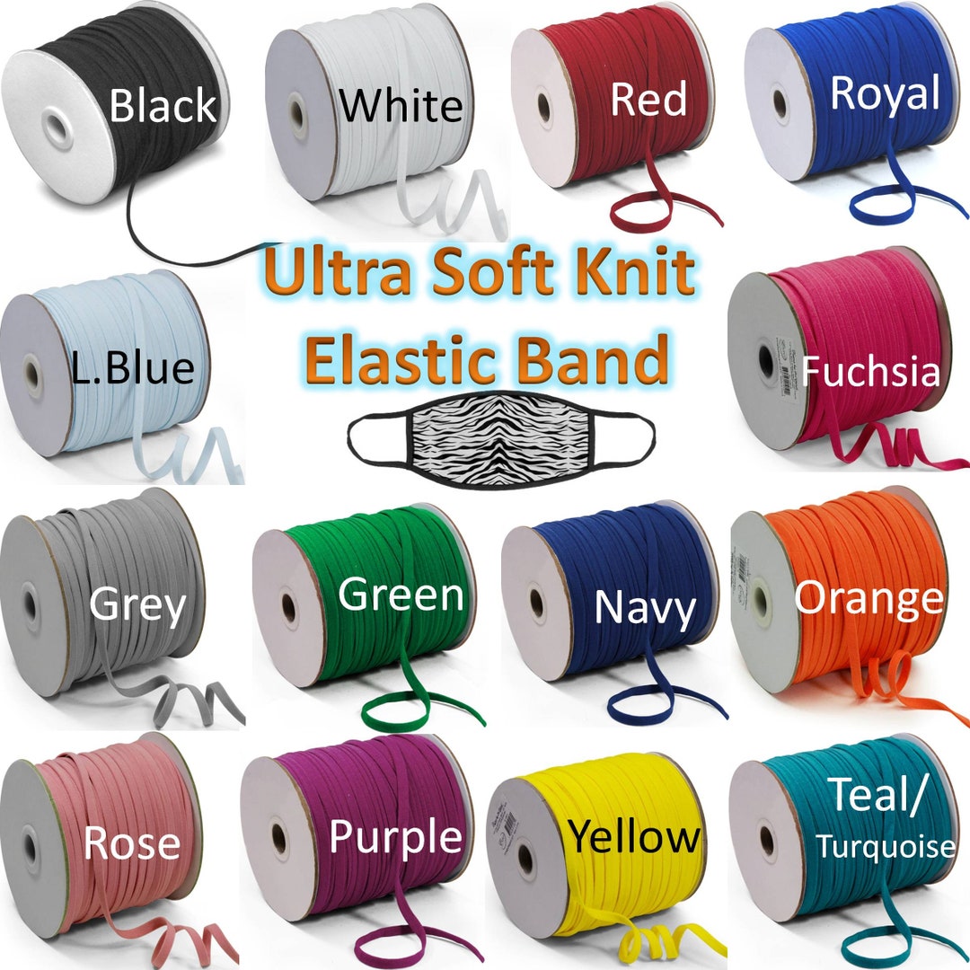 Ultra Soft Knit Elastic Band by the Yard - Fast Shipping From NY - Etsy