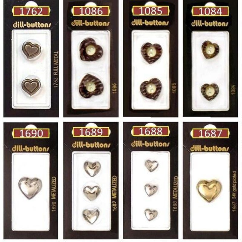Heart Shape Buttons - Etsy