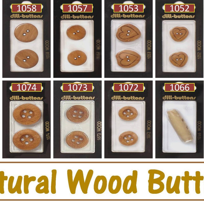 Wood Buttons - Etsy