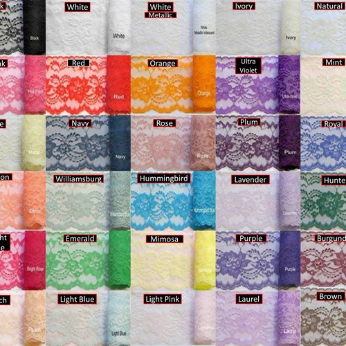 Ruffle Lace Trim 1 Inch Wide Select Color Selling by the Yard - Etsy
