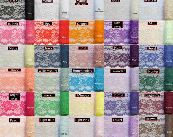 Four Inch Scalloped Lace Trim by the Yard - Etsy