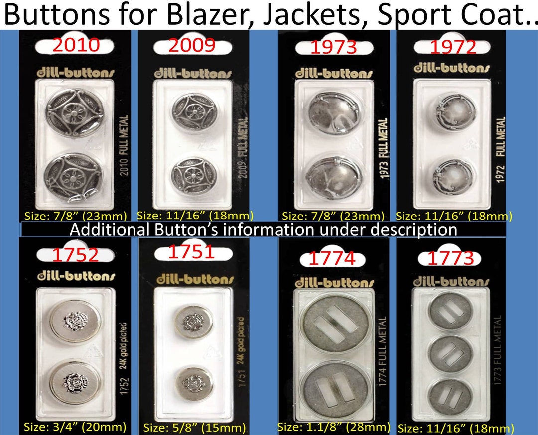 Buttons for Blazer, Jackets, Sport Coat...etc. - Etsy