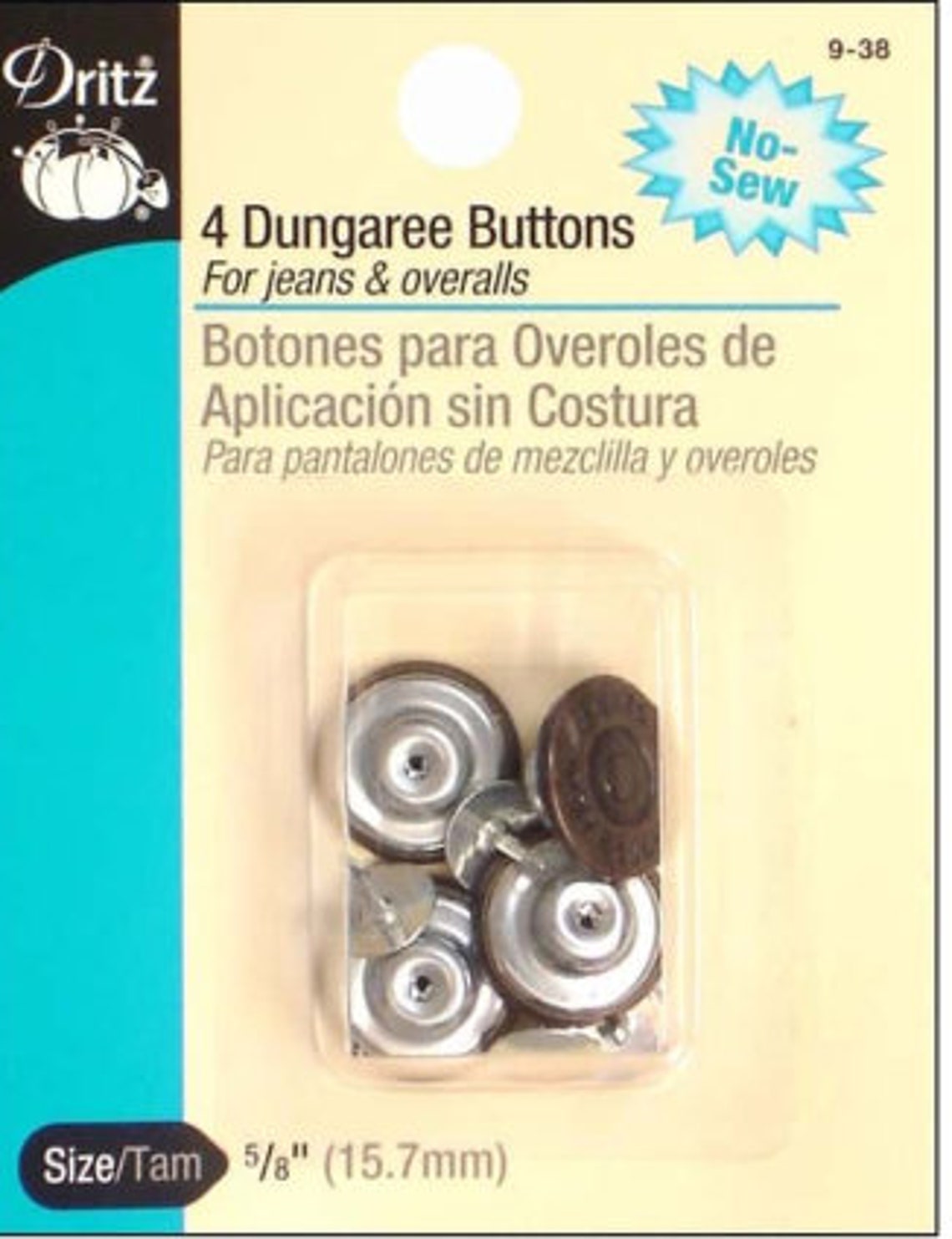 No Sew Jean and Dungaree Buttons by Dritz | Etsy