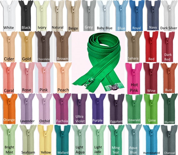 Lightweight Separating Zippers for Formal Wear & Sweaters - Etsy