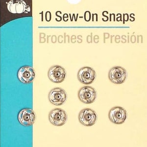 Dritz Sew-on Nickel Snaps - Etsy