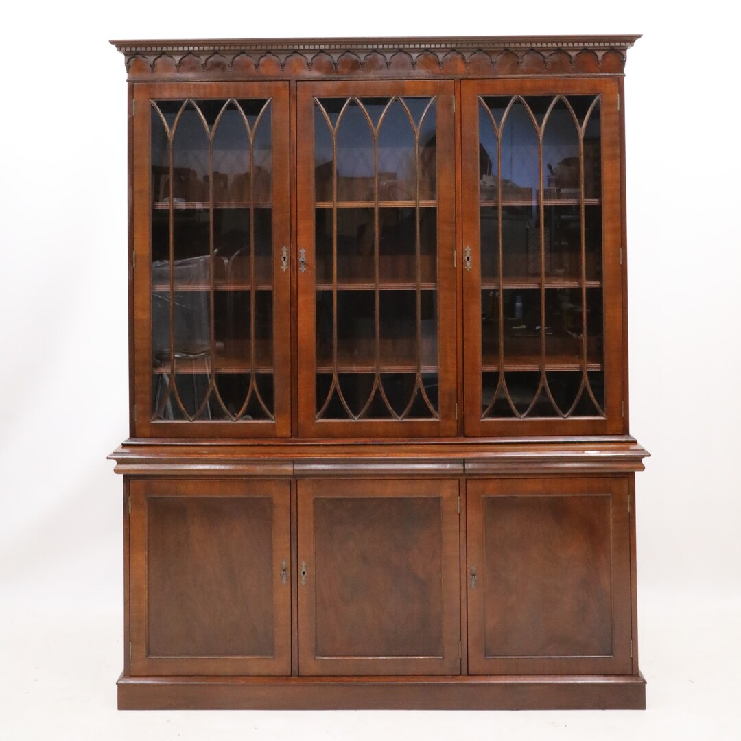 Bevan Funnell Regency Style Library Bookcase Drawers Cupboards - Etsy