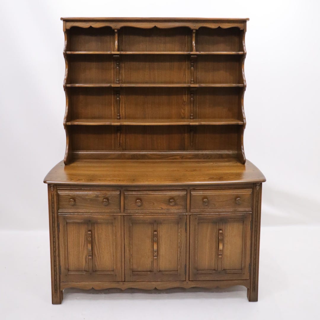 Ercol Furniture Lavenham Dresser Drawers Cupboards Golden Dawn FREE UK ...