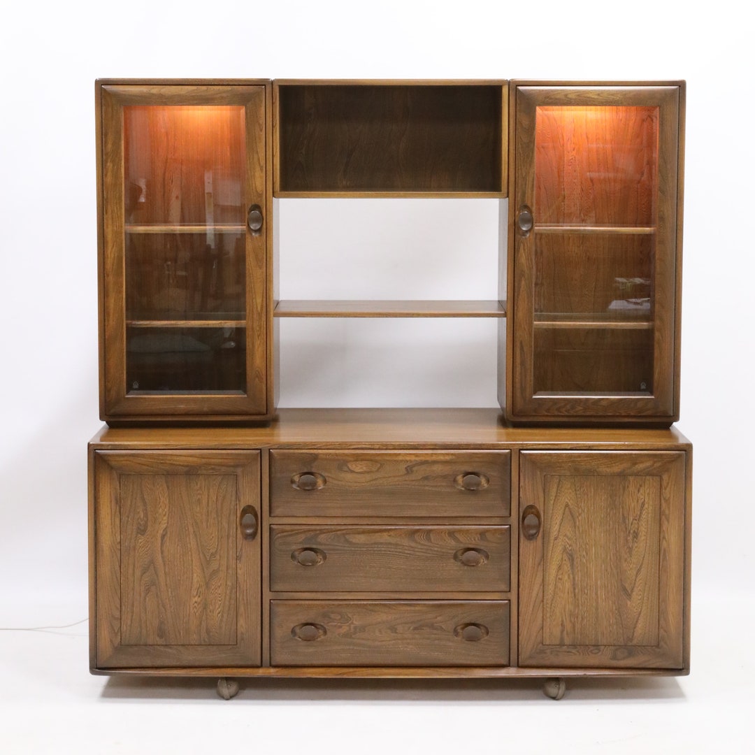 Ercol Windsor Sideboard Display Cabinets Ercol's Golden Dawn FREE * UK ...