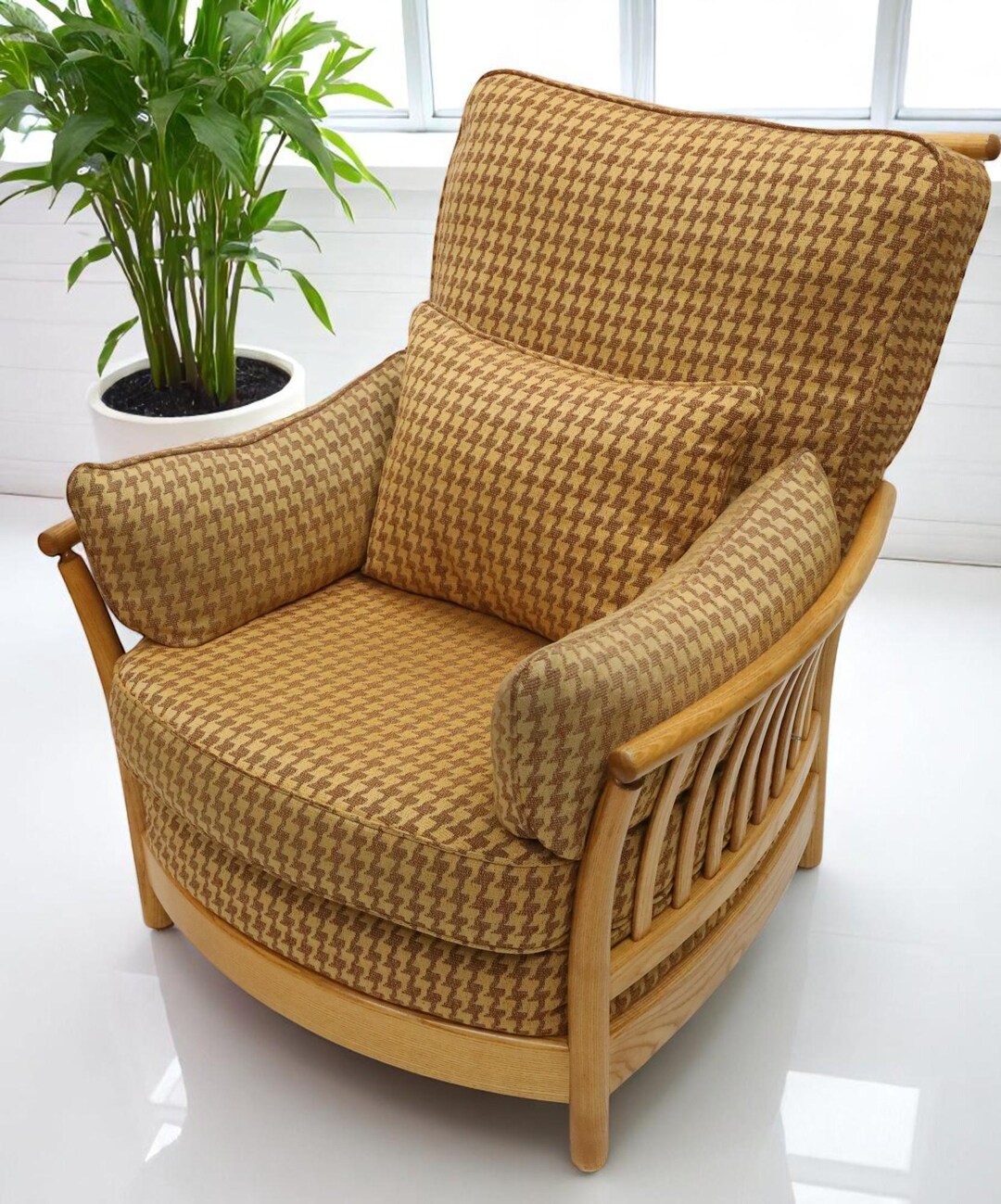 Ercol Renaissance Armchair Light Finish Ercol Upholstery FREE UK ...