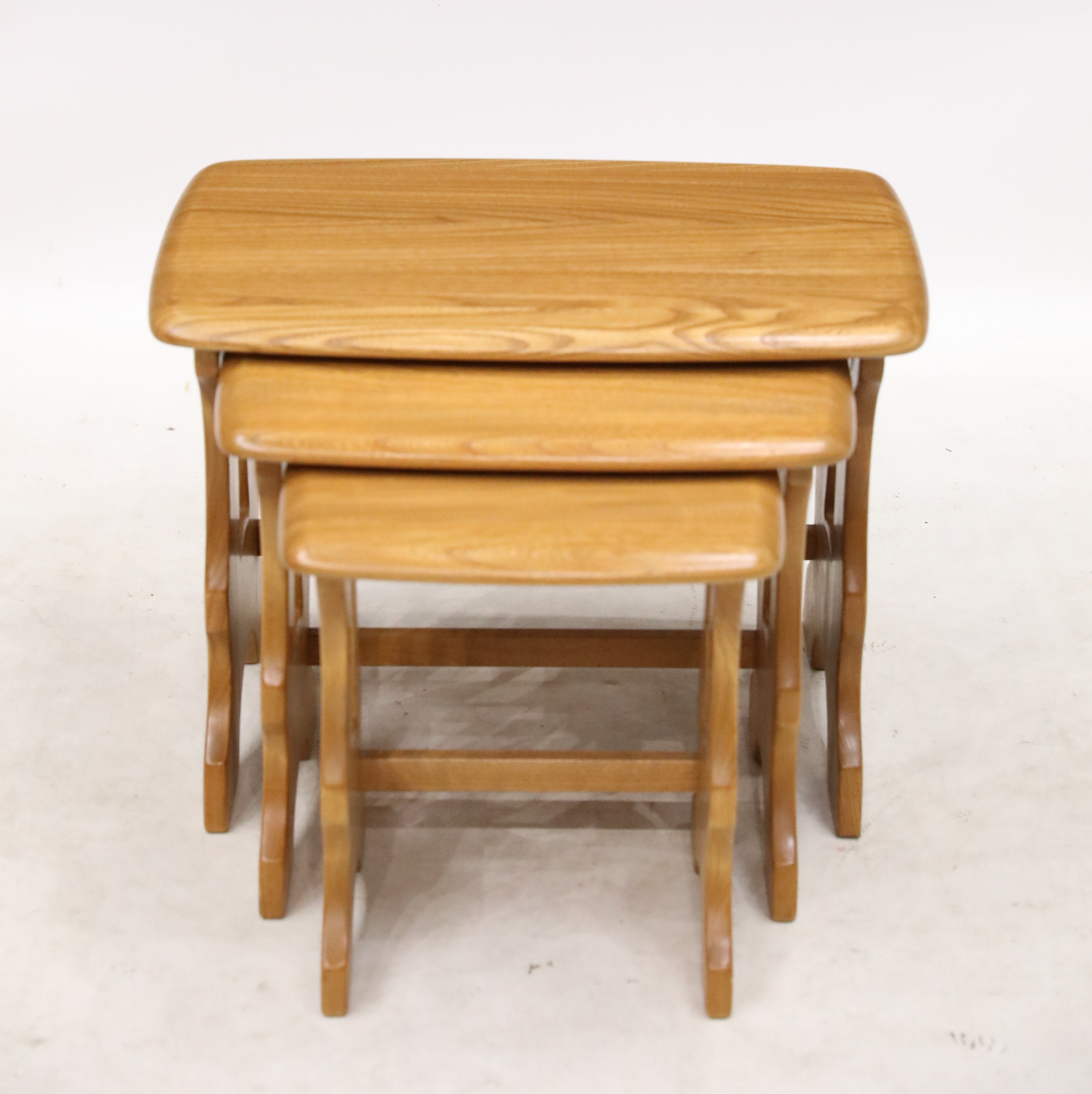 Ercol Nest of 3 Tables Model 498 Light Finish FREE UK Delivery Etsy UK