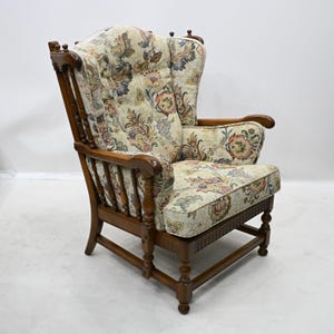 Ercol Cloister Wing Back Easy Chair Armchair Golden Dawn FREE UK ...