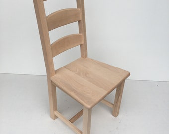 New Solid Beech Slat Back Farmhouse Carver Dining Chairs. Unfinished in ...