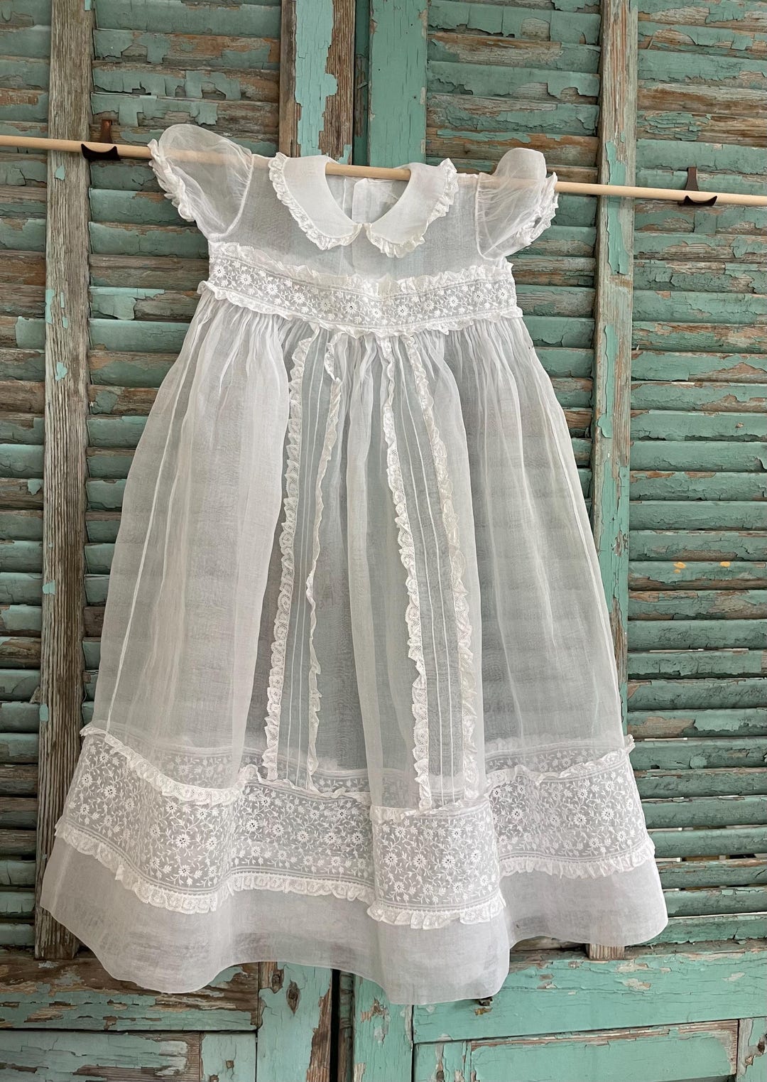 ANTIQUE CHRISTENING ROBE French Baby Gown - Etsy