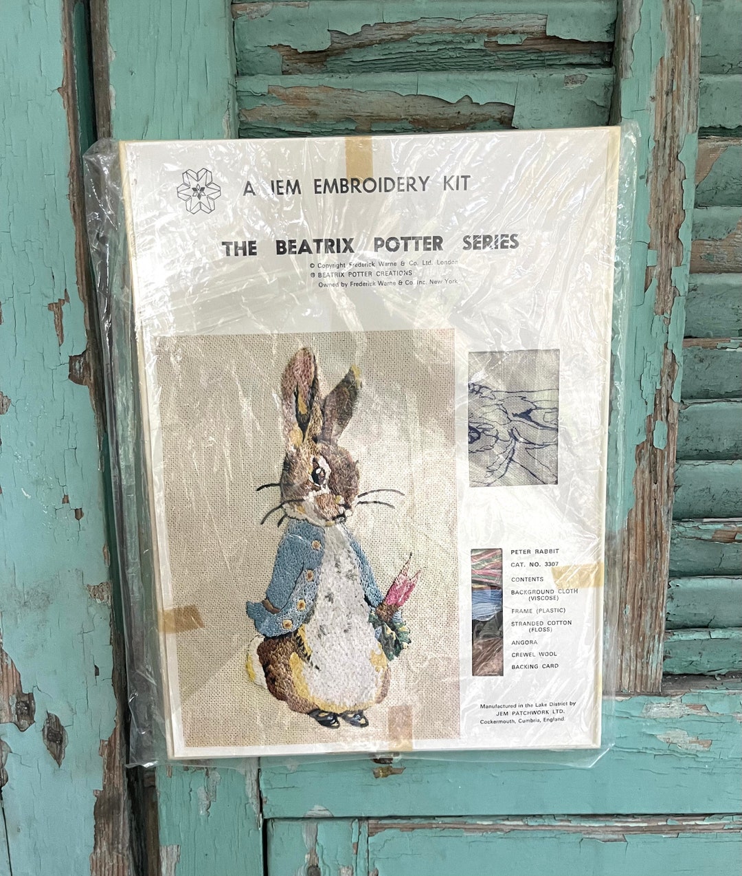 BEATRIX POTTER JEM Vintage Embroidery Kit - Etsy