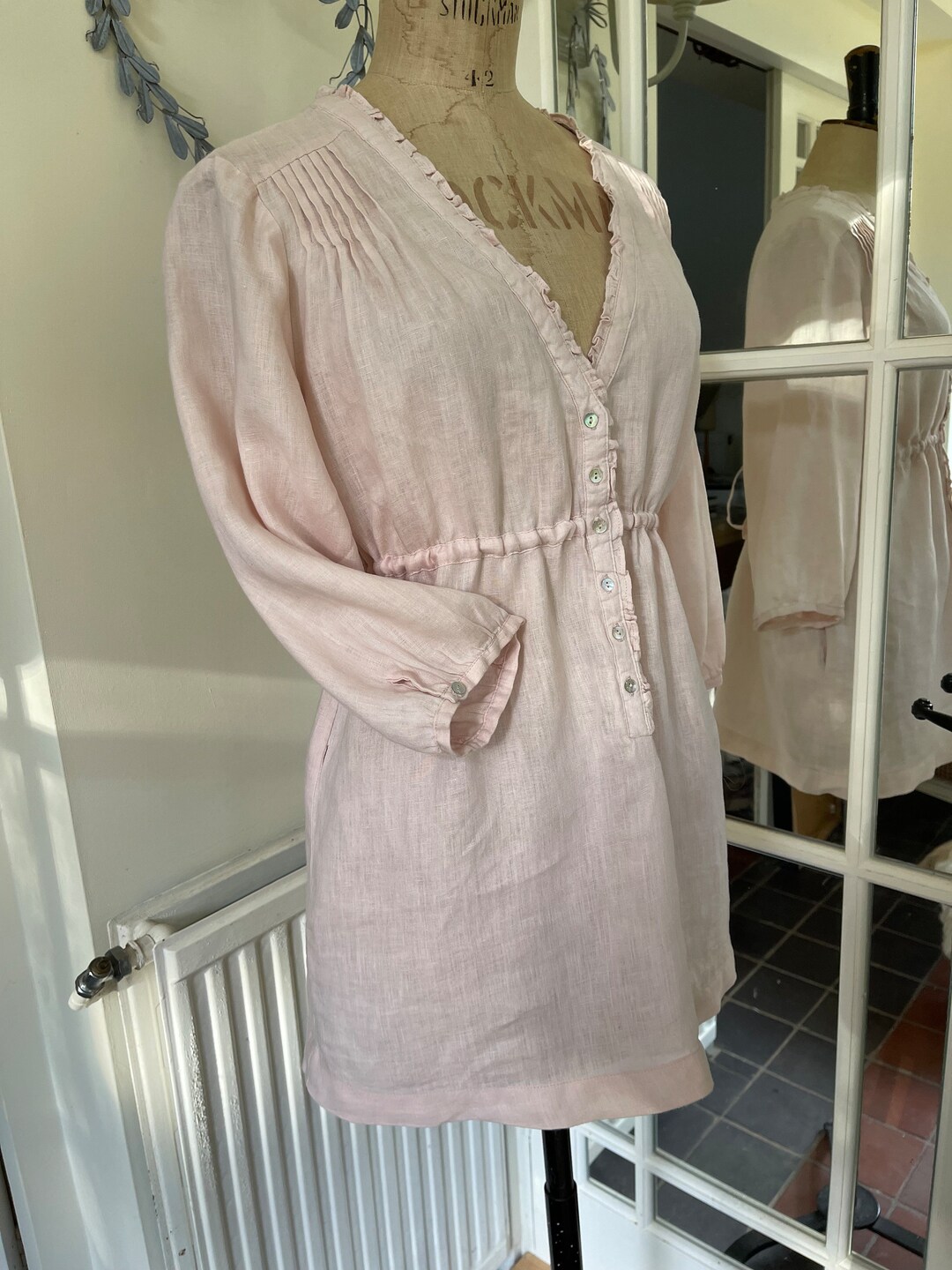 PURE LINEN SMOCK Blouse - Etsy