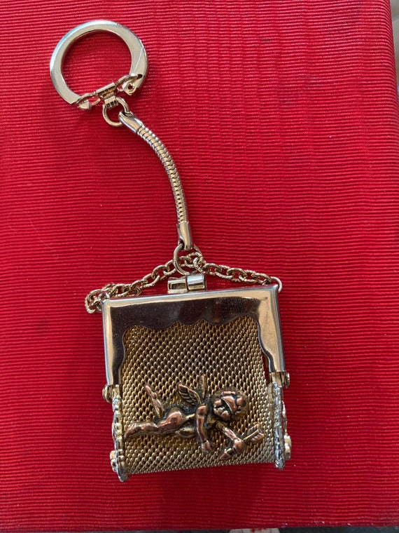 Vintage 1950s Coin Mesh Purse Keychain | Etsy
