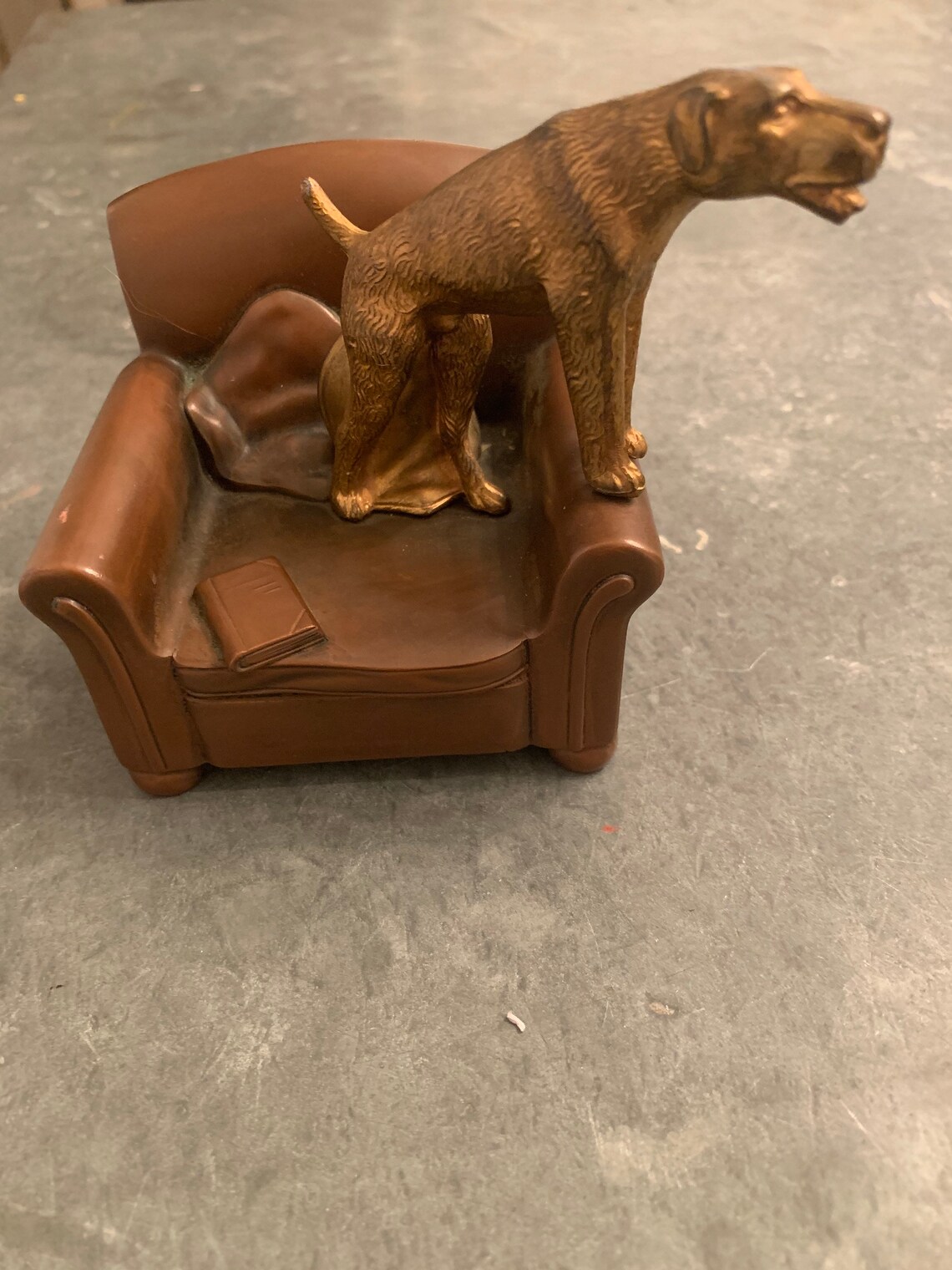 Antique Jennings Brothers Bronze Hunting Dog and Chair Sculpture. - Etsy