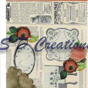 Vintage Advertisement Collage Kit - Etsy Canada