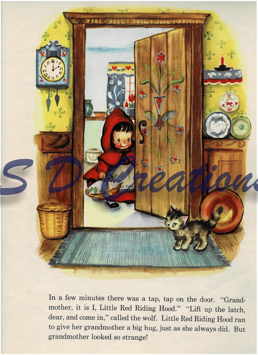 Antique Vintage Little Red Riding Hood Kit 2 - Etsy